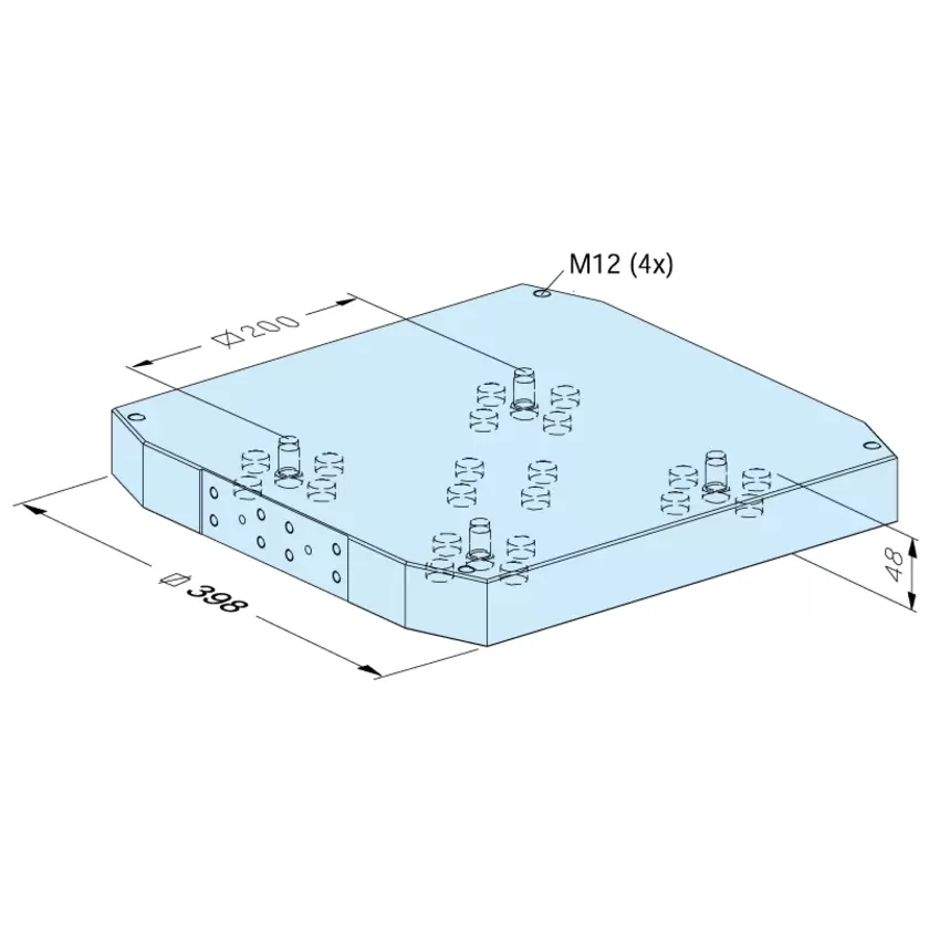 ER-130129 MTS pallet 398 x 398 / 200 | EROWA LTD